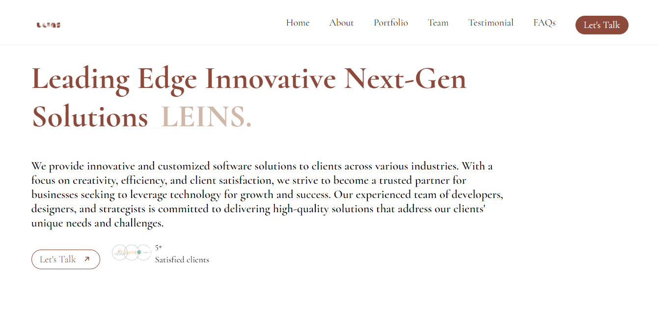 Leins - Leading Edge Innovative Next-gen Solutions, providing ...